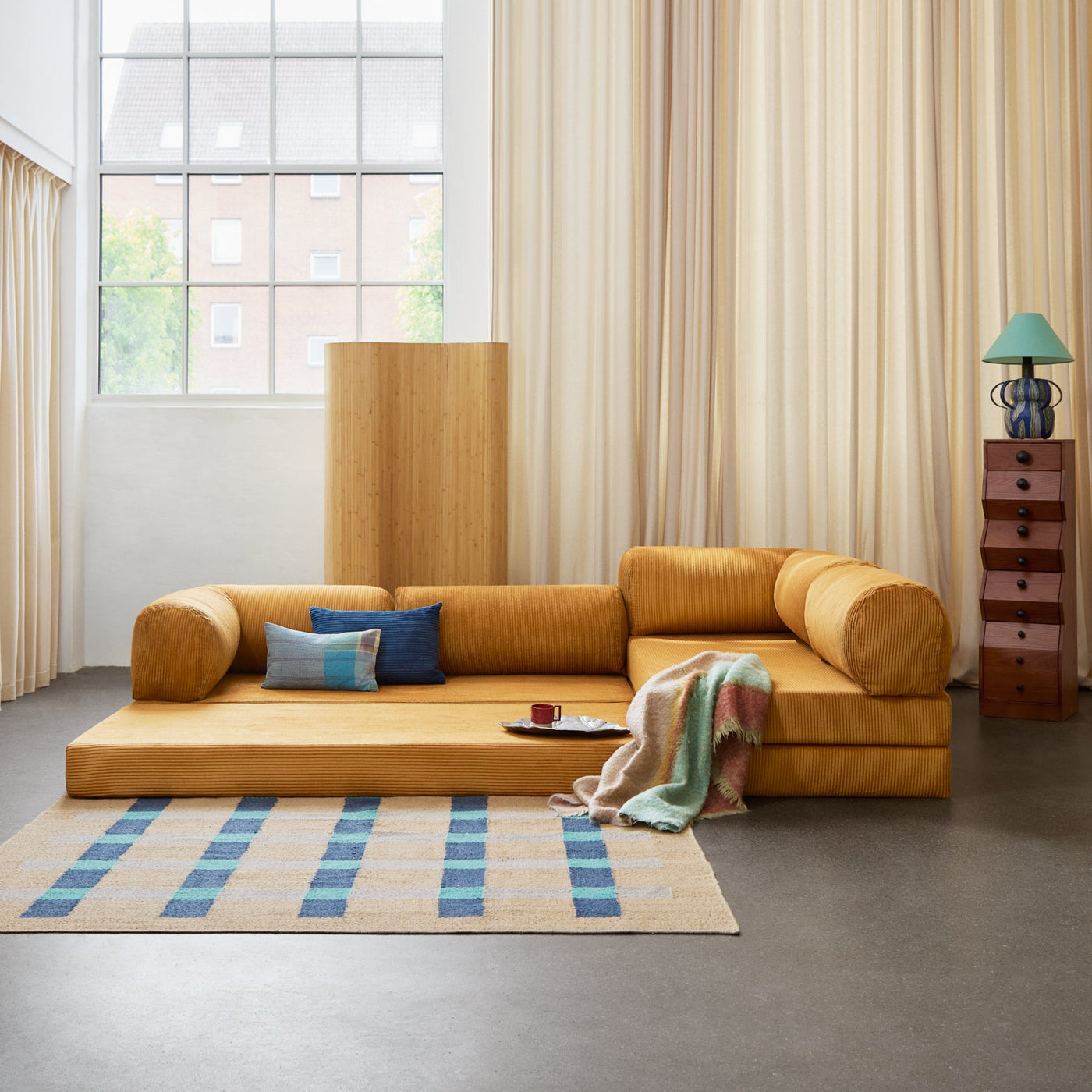 The Original TEDDY CORNER OPEN Sofa - Convertible Sleeper Couch – OMHU